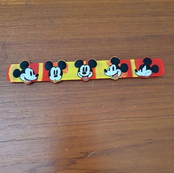 Disney | Accessories | Disney Parks Silicone Slap Bracelet Mickey Mouse ...